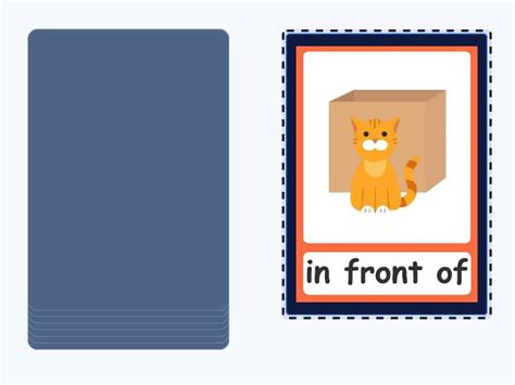 Preposition Speaking Cards