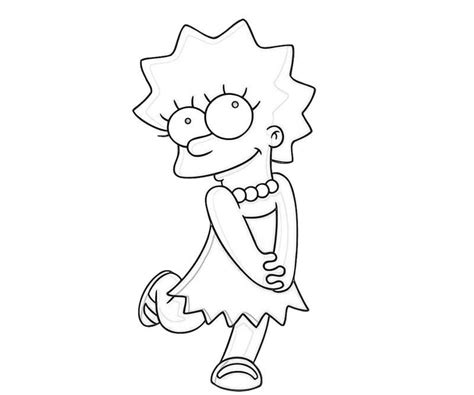 Desenhos De Lisa De Os Simpsons Para Colorir E Imprimir Colorir Info