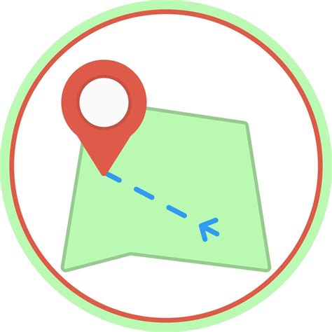 Route Map Vector Icon Design 15992019 Vector Art At Vecteezy