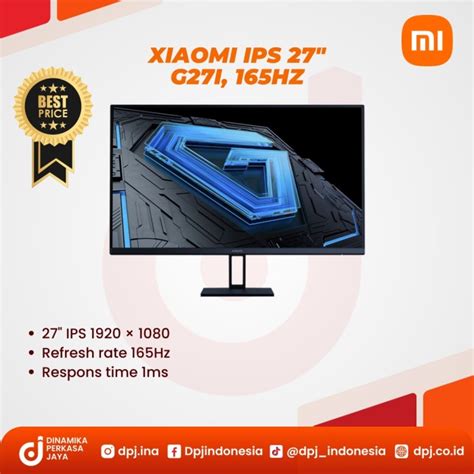Promo Monitor Xiaomi Gaming G27i 27 Inch LED Ips Fhd 165hz 1ms Vesa ...