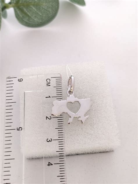 Срібний кулон мапа України патріотичні прикраси герб тризуб воля серебряный кулон карты Украины