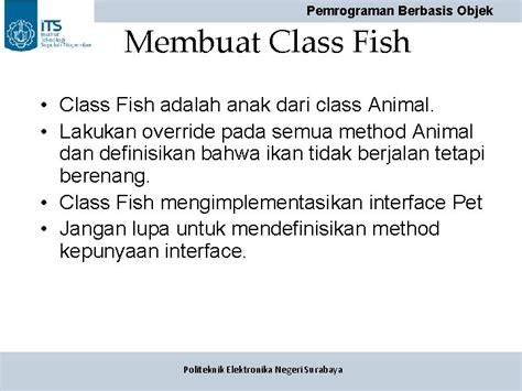 pemrograman berbasis objek praktikum class abstract dan interface