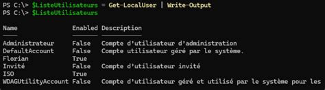 Utilisation De Write Host Et Write Output En PowerShell