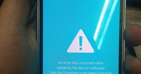 An Error Has Occurred While Updating The Device Software Use The Emergency Recovery Function In