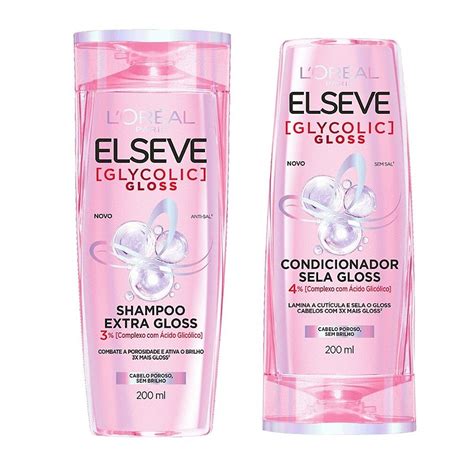 Shampoo Condicionador Elseve Glycolic Gloss 200ml Teruya