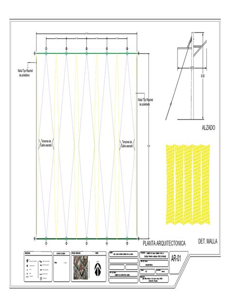 Planos De Estructuras Con Malla Sombra Pdf