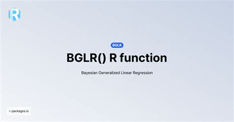 Bglr R Function From Bglr R Packages