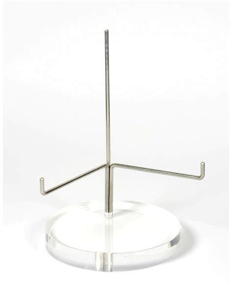 Sp035 Adjustable Metal Support With Plexiglass Base H 80 Mm