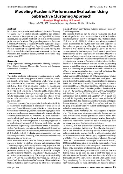 pdf modeling academic performance evaluation using subtractive
