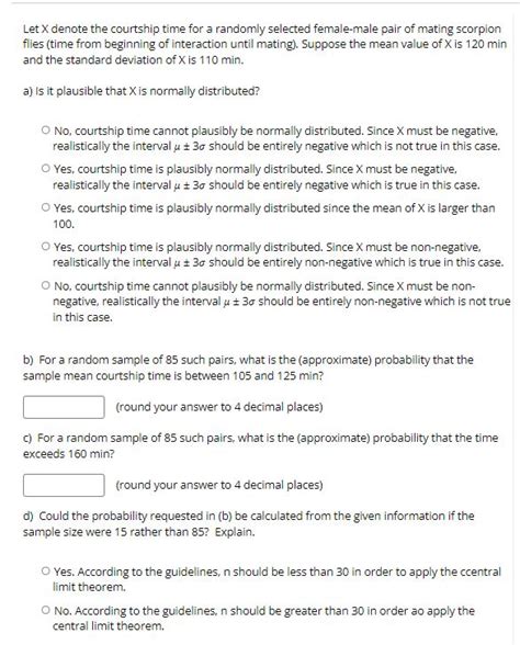 Solved Let X Denote The Courtship Time For A Randomly Chegg Com