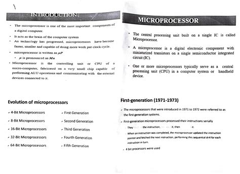 Solution Evolution Of Microprocessors Studypool