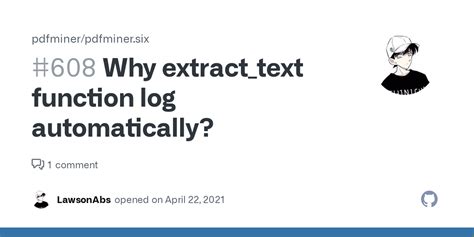 why extract text function log automatically · issue 608 · pdfminer