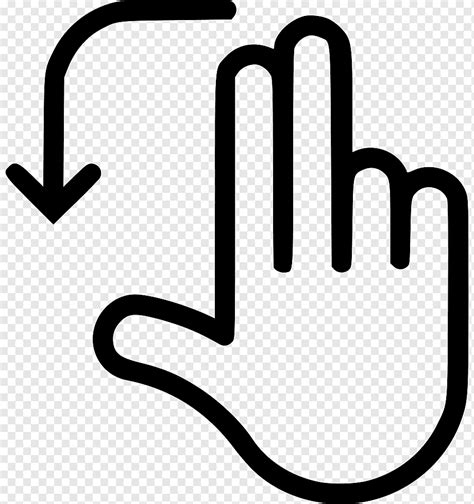 Gesture Black Pointer Button Blessing Text Black And White Garis