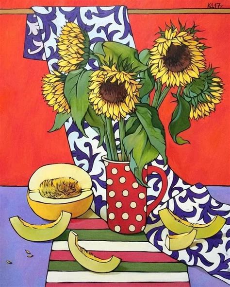 Фактура цвета Настроение Идеи Картины Натюрморт Подсолнухи