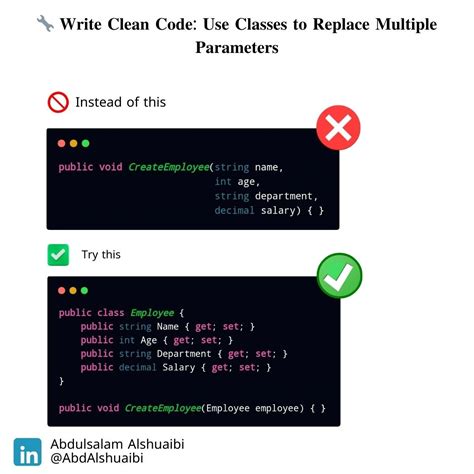 Abdulsalam Alshuaibi On Linkedin Cleancode Csharp Oop