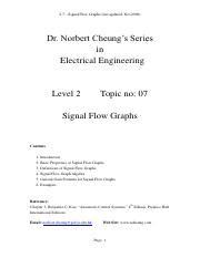 Signal Flow Graphs Pdf Signal Flow Graphs Last Updated Nov Dr Norbert Cheung