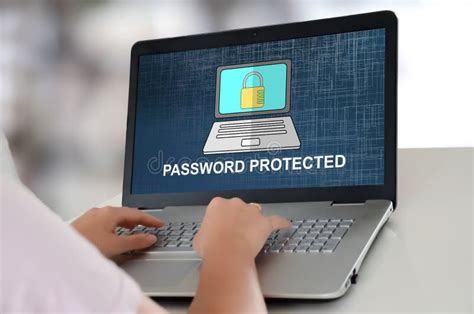Password Protected Concept On A Computer Stock Image Image Of Privacy Access 87359579