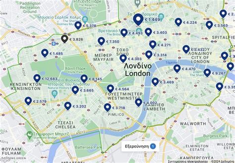 Map Of London Hotels And Restaurants