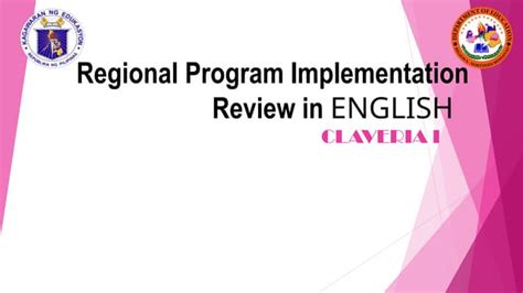 Program Implimentation Review In English Ppt