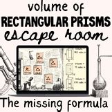 Volume Of A Rectangular Prism The Missing Formula Digital Escape Room