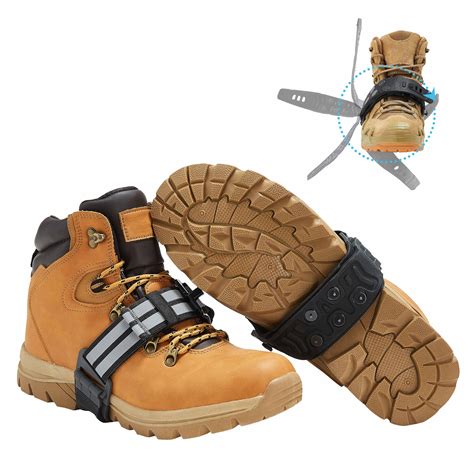 Icetrax Midflip Mid Sole Ice Cleats For Boots With Easy Outdoor To