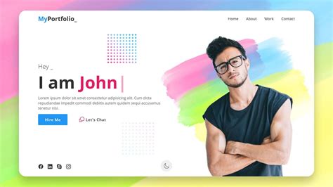 Animated Portfolio Website Using Html Css And Javascript Youtube