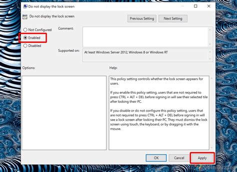 Windows 10 How To Enable Or Disable The Lock Screen Winbuzzer