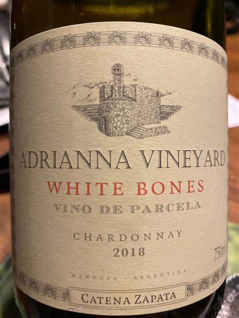 2018 Bodega Catena Zapata Chardonnay White Bones Adrianna Vineyard