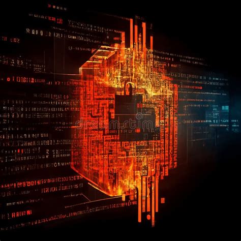 Ai Generated Image Firewall And Cyber Security Concept Stock Illustration Illustration Of