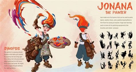 Jonana The Painter Artists Series Character Design Portfolio Jonas
