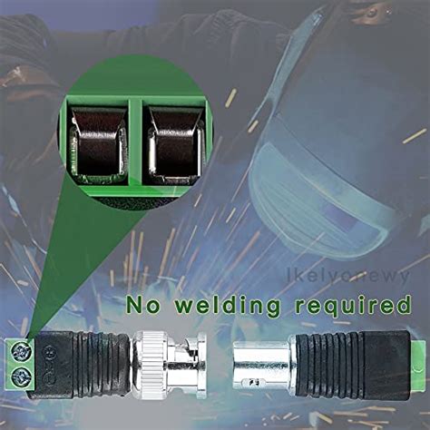 Bnc Video Balun Connector Solderless Adaptor Terminal Block 2 Pin Bnc Male Connector With Female