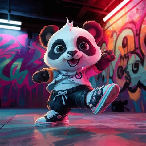 Premium Vector Flat Vector Cute Cartoon Panda