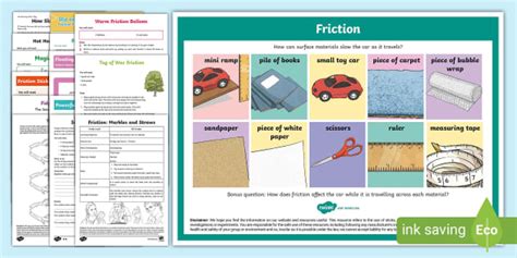 Friction Activities Resource Pack Forces Twinkl Twinkl