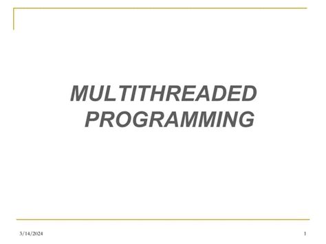 9multi Threading Latestmbppt Ppt