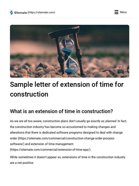 Sample Letter Of Extension Of Time For Construction Eot Letter Pdf Technology And Engineering