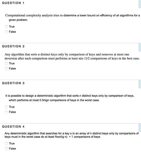 Solved Question 1 Computational Complexity Analysis Tries To