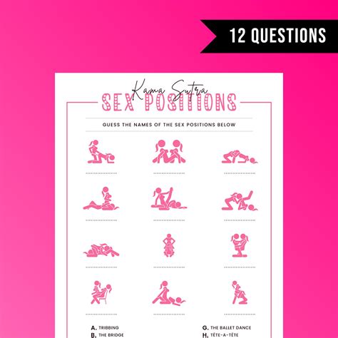 Lesbian Guess The Sex Positions Kama Sutra Lesbian Bachelorette Party