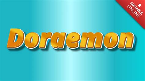 Doraemon Queen Gold Font Style Text Effect Generator