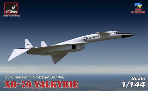 North American Xb 70 Valkyrie Strategic Bomber Model Kit 1144