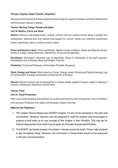 Cbse Class 10 Science Syllabus 2025 Complete Overview And Key Topics