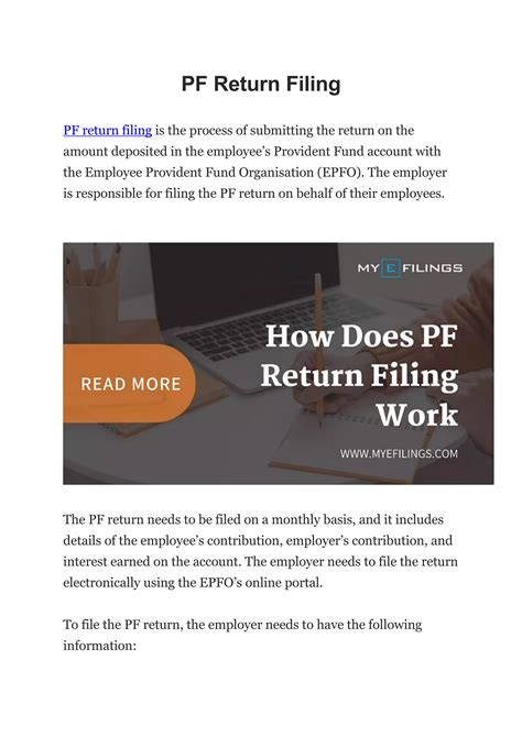PF Return Filing Pdf