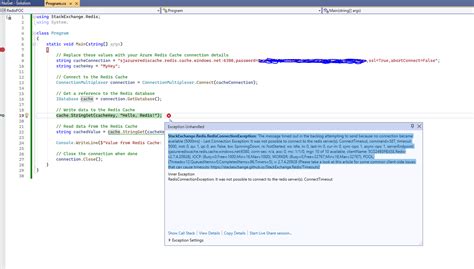 connection to azure redis from on prem microsoft qanda