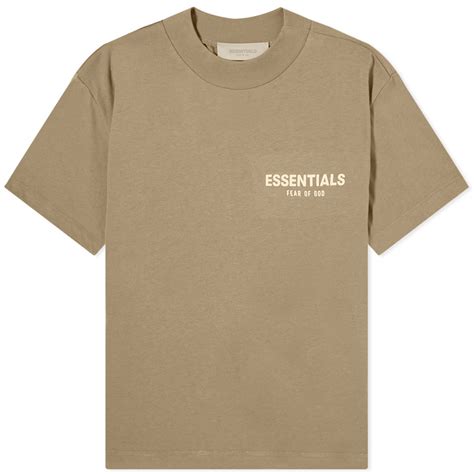 Fear Of God Essentials Womens Logo T Shirt Oak End Us