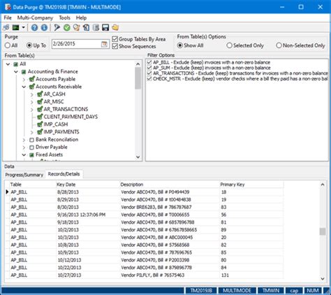 Data Purge Utility Truckmate Online Help