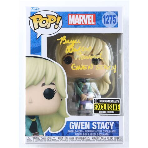 Bryce Dallas Howard Signed Marvel 1275 Gwen Stacy Bobble Head Funko