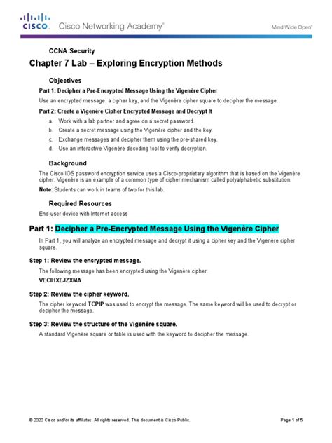 7512 Lab Exploring Encryption Methods Pdf Cipher Cryptography