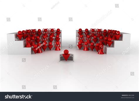 3d Model Lecture Stock Illustration 4863286 Shutterstock
