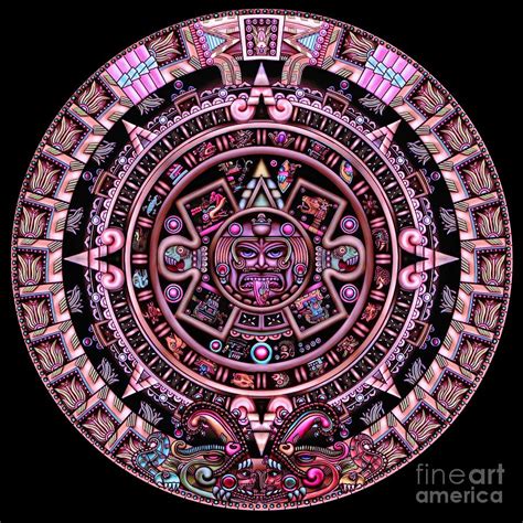 Aztec Calendar Drawings
