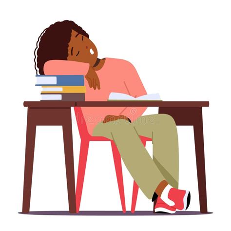 A Person Sleeping In Class