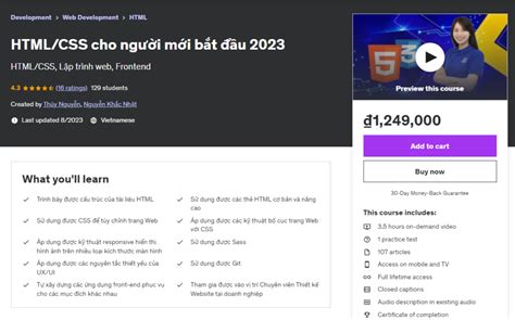[share] html css cho người mới bắt đầu 2023